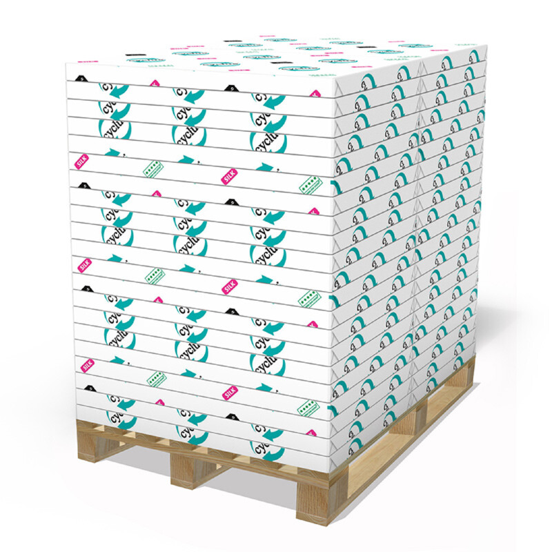 Papel estucado semimate reciclado - Cyclus Silk | Antalis ES